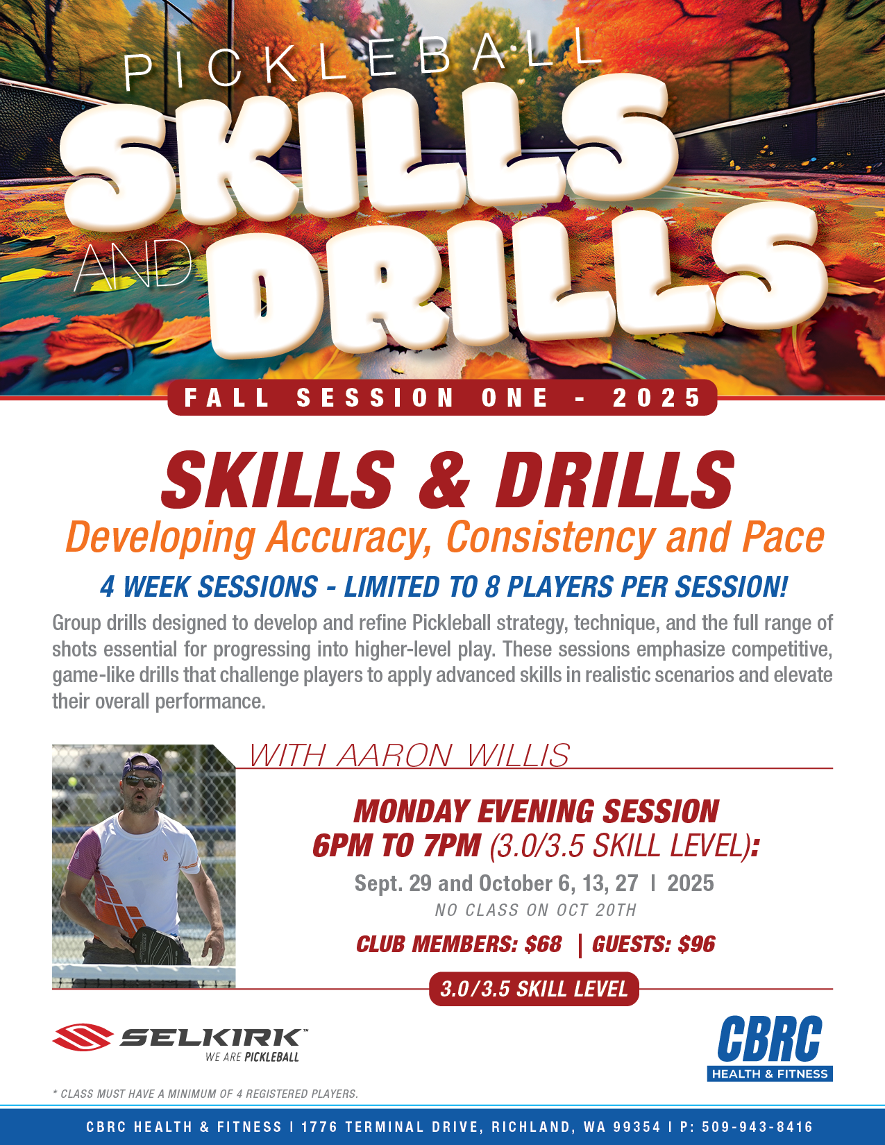 SkillsDrills AW Oct 2025 - CBRC Health & Fitness